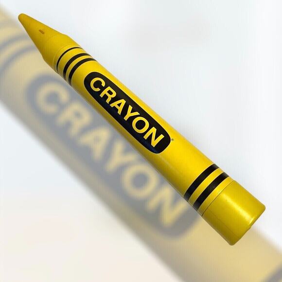 Crayola | Holiday | 988 Giant Yellow Crayon Bank 35 Fantazia Marketing ...